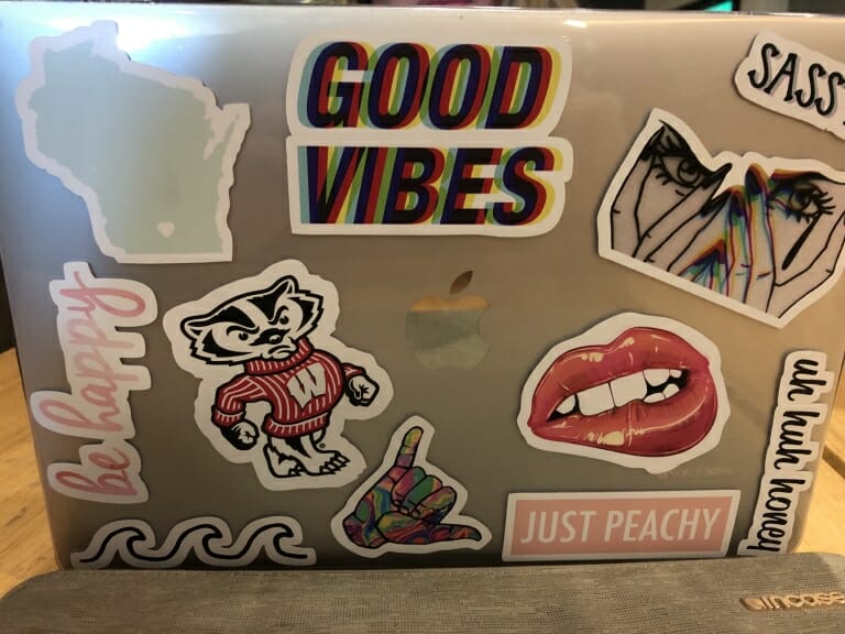 The wonderful, funny and strange world of laptop stickers – UW–Madison News