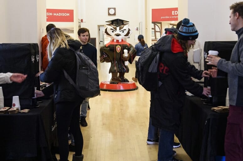 Bucky photos, donuts and coffee – UW–Madison News