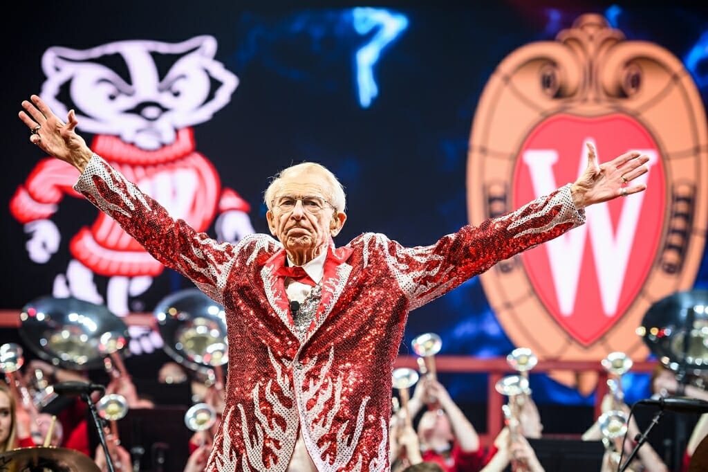 Thanks, Mike: Badger Band director gives grand finale – UW–Madison News