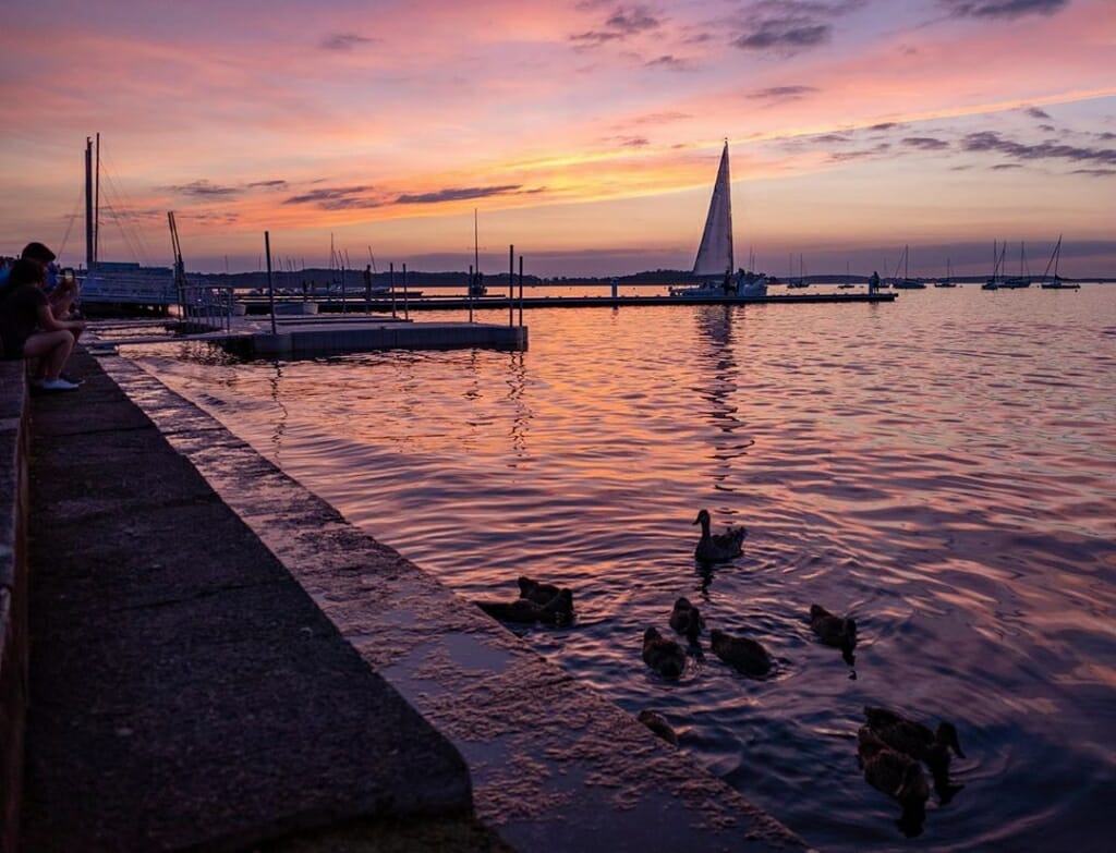 GetSocial: #UnionTerrace shines at sunset – UW–Madison News