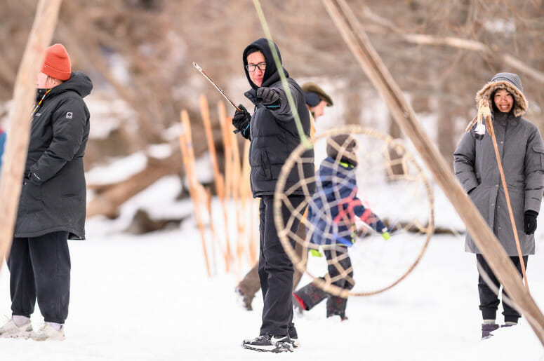 A jump into Ojibwe tradition on the ice of Lake Mendota – UW–Madison News