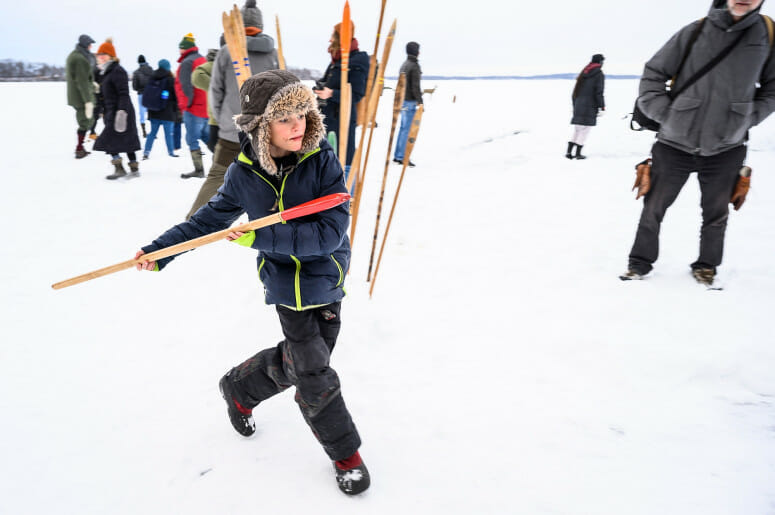 A jump into Ojibwe tradition on the ice of Lake Mendota – UW–Madison News