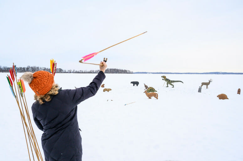 A jump into Ojibwe tradition on the ice of Lake Mendota – UW–Madison News