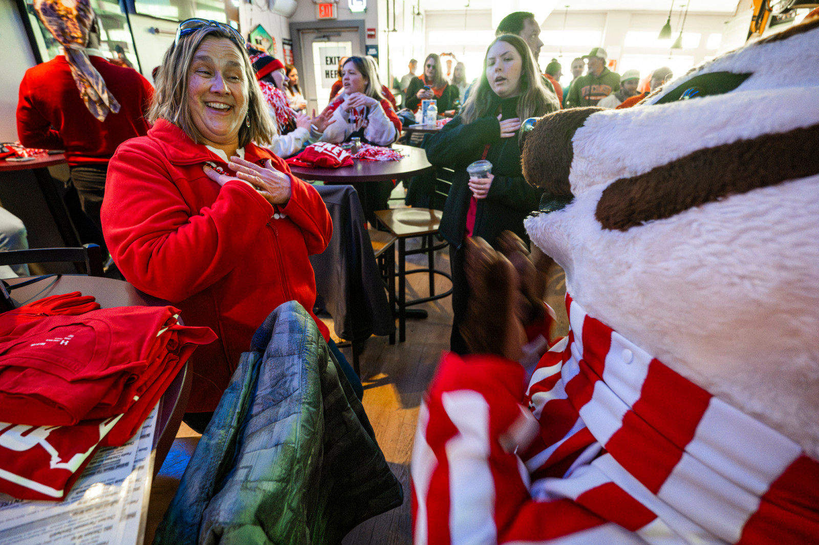 Badger fans bring the red to New Hampshire for championship – UW ...
