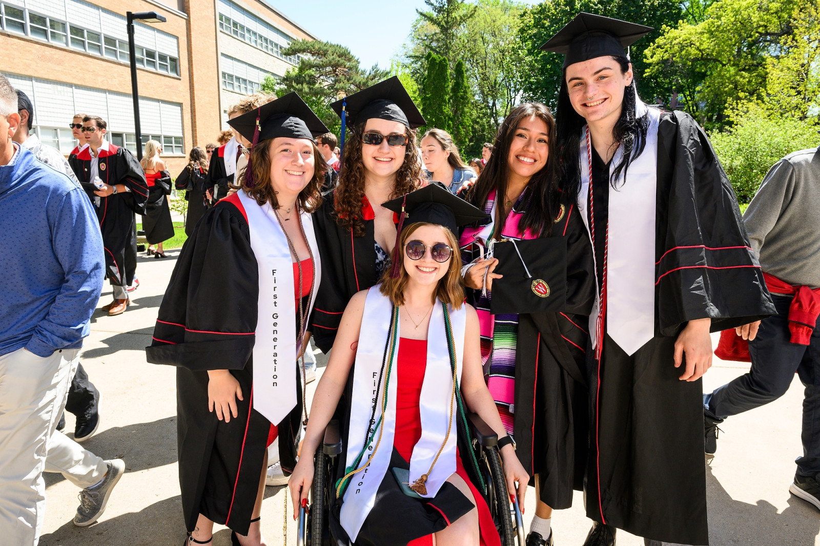 Photos: Blue skies smiled down on the graduates – UW–Madison News