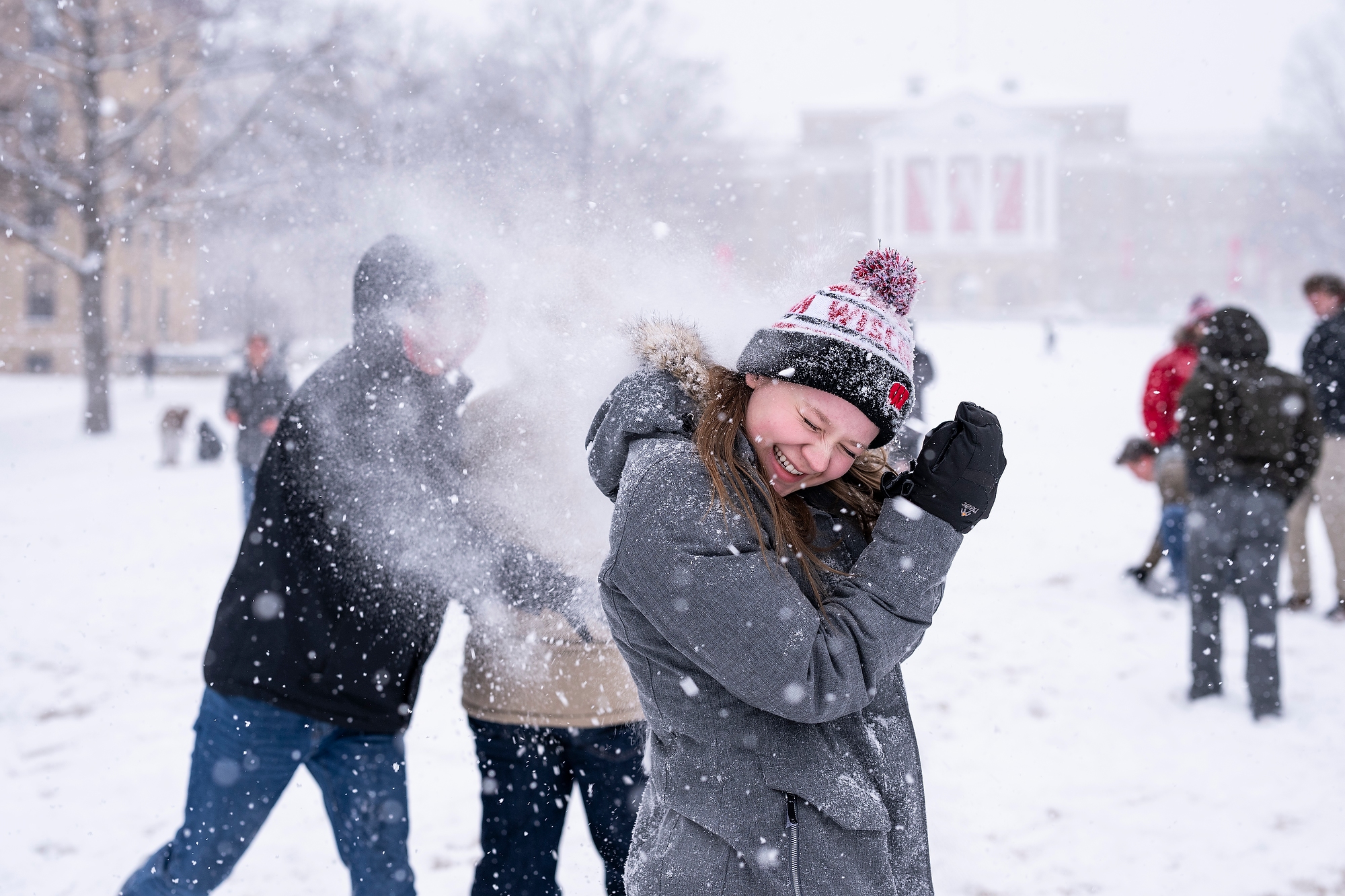 A sudden storm erupts into a Battle for Bascom – UW–Madison News